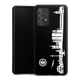 DeinDesign Galaxy A52s 5G Handy Premium Silikon H&uuml;lle Handyh&uuml;lle schwarz Case Eintracht Frankfurt Sge Skyline Silikon Premium Case
