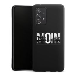 DeinDesign Galaxy A52s 5G Handy Premium Silikon H&uuml;lle Handyh&uuml;lle schwarz Case Official Licensed Product Hsv Hamburger Sv Silikon Premium Case