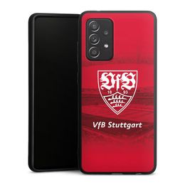 DeinDesign Galaxy A52s 5G Handy Premium Silikon H&uuml;lle Handyh&uuml;lle schwarz Case Stadium Official Licensed Product Vfb Stuttgart Silikon Premium Case