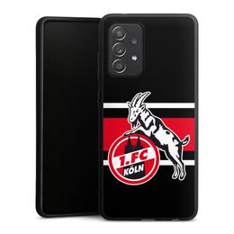 DeinDesign Galaxy A52s 5G Handy Premium Silikon H&uuml;lle Handyh&uuml;lle schwarz Case 1. Fc K&ouml;ln Official Licensed Product Logo Silikon Premium Case
