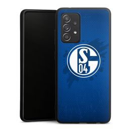 DeinDesign Galaxy A52s 5G Handy Premium Silikon H&uuml;lle Handyh&uuml;lle schwarz Case Schalke 04 Official Licensed Product Fc Schalke 04 Silikon Premium Case