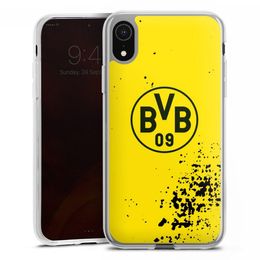 DeinDesign iPhone Xr Handy Silikon H&uuml;lle Case transparent Handyh&uuml;lle Borussia Dortmund Borusse Official Licensed Product Silikon Case