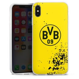 DeinDesign iPhone Xs Max Handy Silikon H&uuml;lle Case transparent Handyh&uuml;lle Borussia Dortmund Borusse Official Licensed Product Silikon Case