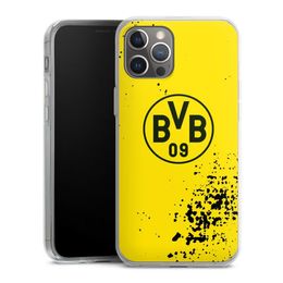 DeinDesign iPhone 12 Pro Max Handy Silikon H&uuml;lle Case transparent Handyh&uuml;lle Borussia Dortmund Borusse Official Licensed Product Silikon Case