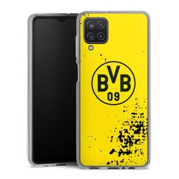 DeinDesign Galaxy A12 Handy Silikon H&uuml;lle Case transparent Handyh&uuml;lle Borussia Dortmund Borusse Official Licensed Product Silikon Case