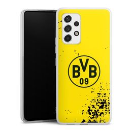 DeinDesign Galaxy A53 5G Handy Silikon H&uuml;lle Case transparent Handyh&uuml;lle Borussia Dortmund Borusse Official Licensed Product Silikon Case
