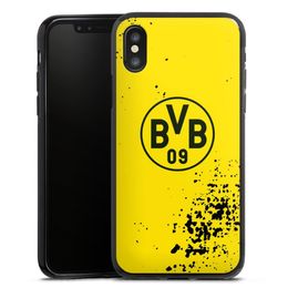 DeinDesign iPhone X Handy Silikon H&uuml;lle Case schwarz Handyh&uuml;lle Borussia Dortmund Borusse Official Licensed Product
