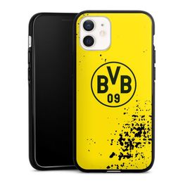DeinDesign iPhone 12 mini Handy Silikon H&uuml;lle Case schwarz Handyh&uuml;lle Borussia Dortmund Borusse Official Licensed Product