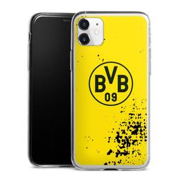 DeinDesign iPhone 11 Handy Slim Case Silikon Handyh&uuml;lle transparent H&uuml;lle extra d&uuml;nn Borusse Borussia Dortmund Official Licensed Product Silikon Slim Case