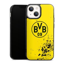 DeinDesign iPhone 13 Mini Handy Slim Case extra d&uuml;nn Silikon Handyh&uuml;lle schwarz H&uuml;lle Borussia Dortmund Borusse Official Licensed Product Silikon Slim Case