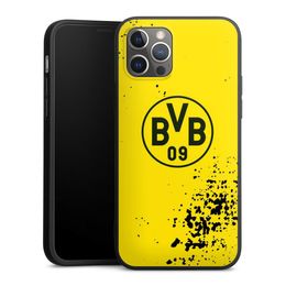 DeinDesign iPhone 12 Pro Handy Premium Silikon H&uuml;lle Handyh&uuml;lle schwarz Case Borussia Dortmund Borusse Official Licensed Product Silikon Premium Case