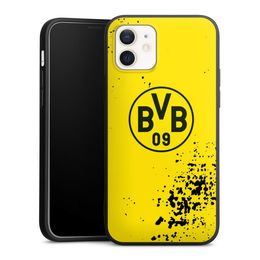 DeinDesign iPhone 12 Handy Premium Silikon H&uuml;lle Handyh&uuml;lle schwarz Case Borussia Dortmund Borusse Official Licensed Product Silikon Premium Case