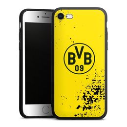 DeinDesign iPhone SE (2022) Handy Premium Silikon H&uuml;lle Handyh&uuml;lle schwarz Case Borussia Dortmund Borusse Official Licensed Product Silikon Premium Case