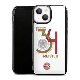 DeinDesign iPhone 13 Mini Handy Slim Case extra d&uuml;nn Silikon Handyh&uuml;lle schwarz H&uuml;lle Official Licensed Product Master Fc Bayern M&uuml;nchen Silikon Slim Case