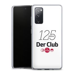 DeinDesign Galaxy S20 FE 5G Handy Silikon H&uuml;lle Case transparent Handyh&uuml;lle 1. Fcn 1. Fc N&uuml;rnberg 125 Jahre Silikon Case