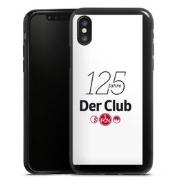 DeinDesign iPhone X Handy Silikon H&uuml;lle Case schwarz Handyh&uuml;lle 125 Jahre 1. Fcn 1. Fc N&uuml;rnberg