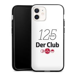 DeinDesign iPhone 12 Handy Silikon H&uuml;lle Case schwarz Handyh&uuml;lle 1. Fcn 1. Fc N&uuml;rnberg 125 Jahre