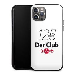 DeinDesign iPhone 12 Pro Handy Silikon H&uuml;lle Case schwarz Handyh&uuml;lle 1. Fcn 1. Fc N&uuml;rnberg 125 Jahre