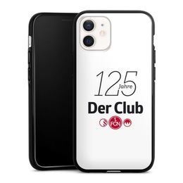 DeinDesign iPhone 12 mini Handy Silikon H&uuml;lle Case schwarz Handyh&uuml;lle 1. Fcn 1. Fc N&uuml;rnberg 125 Jahre