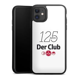 DeinDesign iPhone 11 Handy Premium Silikon H&uuml;lle Handyh&uuml;lle schwarz Case 1. Fc N&uuml;rnberg 125 Jahre 1. Fcn Silikon Premium Case