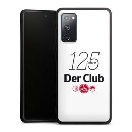 DeinDesign Galaxy S20 FE Handy Premium Silikon H&uuml;lle Handyh&uuml;lle schwarz Case 1. Fcn 1. Fc N&uuml;rnberg 125 Jahre Silikon Premium Case