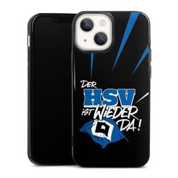 DeinDesign iPhone 13 Mini Handy Slim Case extra d&uuml;nn Silikon Handyh&uuml;lle schwarz H&uuml;lle Ascent Hamburger Sv Hsv Silikon Slim Case