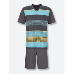 w&auml;schepur men Herren Shorty, anthrazit-bedruckt, Gr&ouml;&szlig;e 56/58