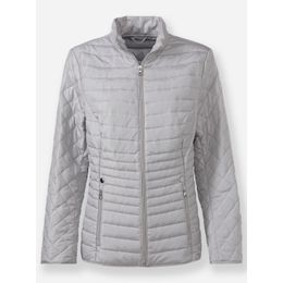 WITT Damen Steppjacke mit leichter Wattierung, hellgrau, Gr&ouml;&szlig;e 40