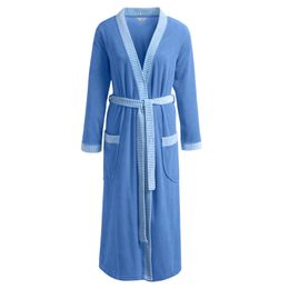 Comtessa Damen Damenbademantel, blau, Gr&ouml;&szlig;e 36/38