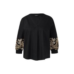 s.Oliver BLACK LABEL Bluse Damen Größe L beige / schwarz / weiß