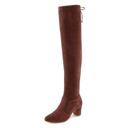 Lascana Overknees Damen Gr&ouml;&szlig;e 38 dunkelbraun Winterschuhe