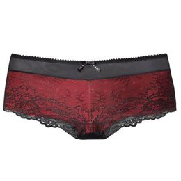 JETTE Panty Damen Gr&ouml;&szlig;e S/M dunkelrot / schwarz