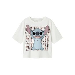 name it T-Shirt 'NKFJixi Stitch' M&auml;dchen Gr&ouml;&szlig;e 158/164 hellblau / flieder / mauve / wei&szlig;