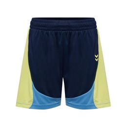 Hummel Sportshorts 'Jr Goal' Jungen Gr&ouml;&szlig;e 104 navy / royalblau / hellgelb