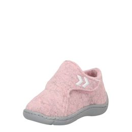 Hummel Slippers boy size 19 Grey / Dusky pink / White