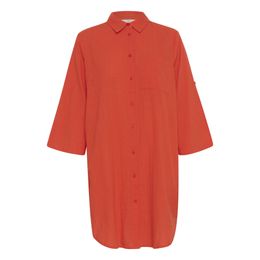 Kaffe Blusenkleid Damen Gr&ouml;&szlig;e 44 orangerot Winterkleid