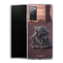 DeinDesign Galaxy S20 FE Handy Silikon H&uuml;lle Case transparent Handyh&uuml;lle Baby Yoda Star Wars The Child Silikon Case