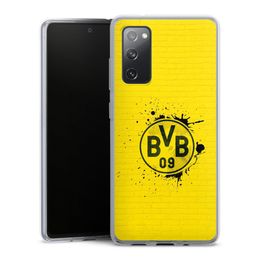DeinDesign Galaxy S20 FE 5G Handy Silikon H&uuml;lle Case transparent Handyh&uuml;lle Borussia Dortmund Official Licensed Product Bvb Silikon Case