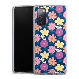 DeinDesign Galaxy S20 FE 5G Handy Silikon H&uuml;lle Case transparent Handyh&uuml;lle Flowers Muster Snoopy Silikon Case