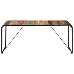 vidaXL Esstisch 180x90x76 cm Altholz Massiv