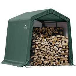 ShelterLogic Folien Zeltgarage Gerätehaus Grün 240x240x240 cm