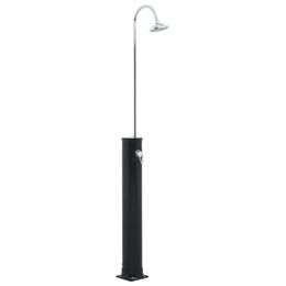 vidaXL Solardusche Schwarz 220 cm 20 L