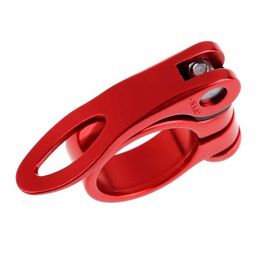 31,8 mm Aluminiumlegierung Mountain Road Bike Fahrrad Schnellverschluss Sattelstuetzenklemme rot