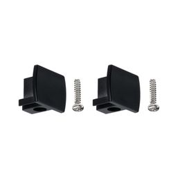 Paulmann URail Universal Endkappen 2er Pack schwarz 1,3 x 2,1 cm