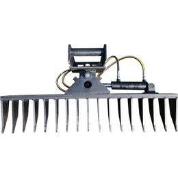 Roderechen MS01 Hydraulisch schwenkbar Wurzelreche Minibagger Breite 100cm