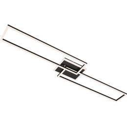 LED Deckenleuchte Wandleuchte Dimmbar Fernbedienung CCT 40W schwarz Briloner