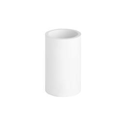 Brillantbad MAXIMA Glashalter Polyresin Wei&szlig; 72x120x72 mm f&uuml;r Bad & K&uuml;che >> Freistehend anwendbar