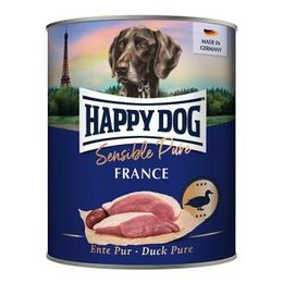 Happy Dog Sensible Pure Nassfutter Hund Adult 6x800 g Ente