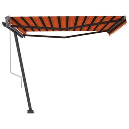 vidaXL Standmarkise Automatisch 400x300 cm Orange/Braun