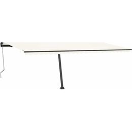 vidaXL Automatische Markise mit LED & Windsensor 600x300 cm Creme